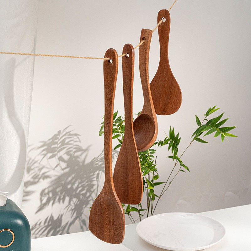 Jual Plain wooden cooking spatula turner / sodet masak kayu / centong ...