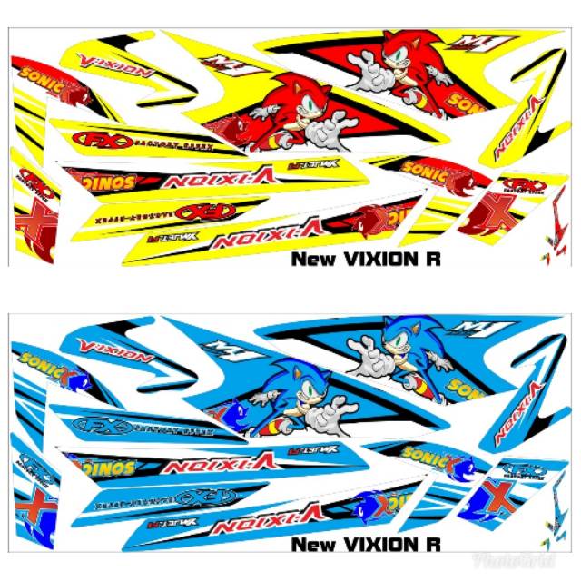 Jual Striping Vixion R All New Vva 2017 2018 2019 2020 Variasi Yamaha Stiker Lis Motor List Body ...