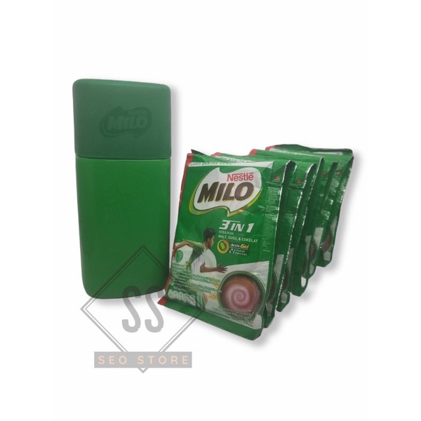 Jual Milo 3in1 34g 10 sachet free tumbler/toples(di mohon penambahan ...