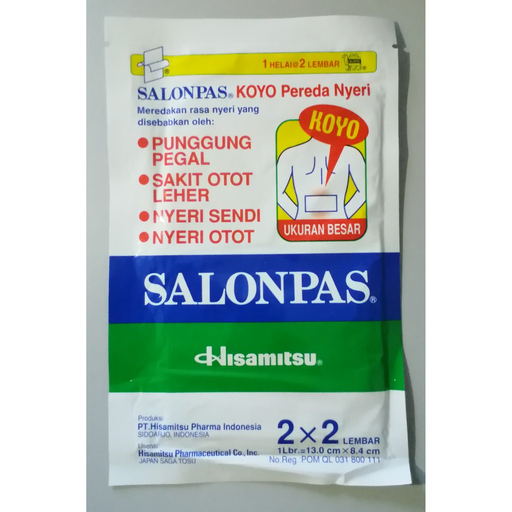 Jual Salonpas Koyo Jumbo Ukuran Besar isi 2x2 Koyo Pereda Nyeri Otot ...