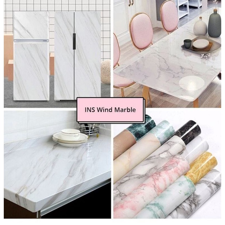 Jual STIKER MARMER MARBEL WALLPAPER STICKER LEMARI MEJA KITCHEN SET ...