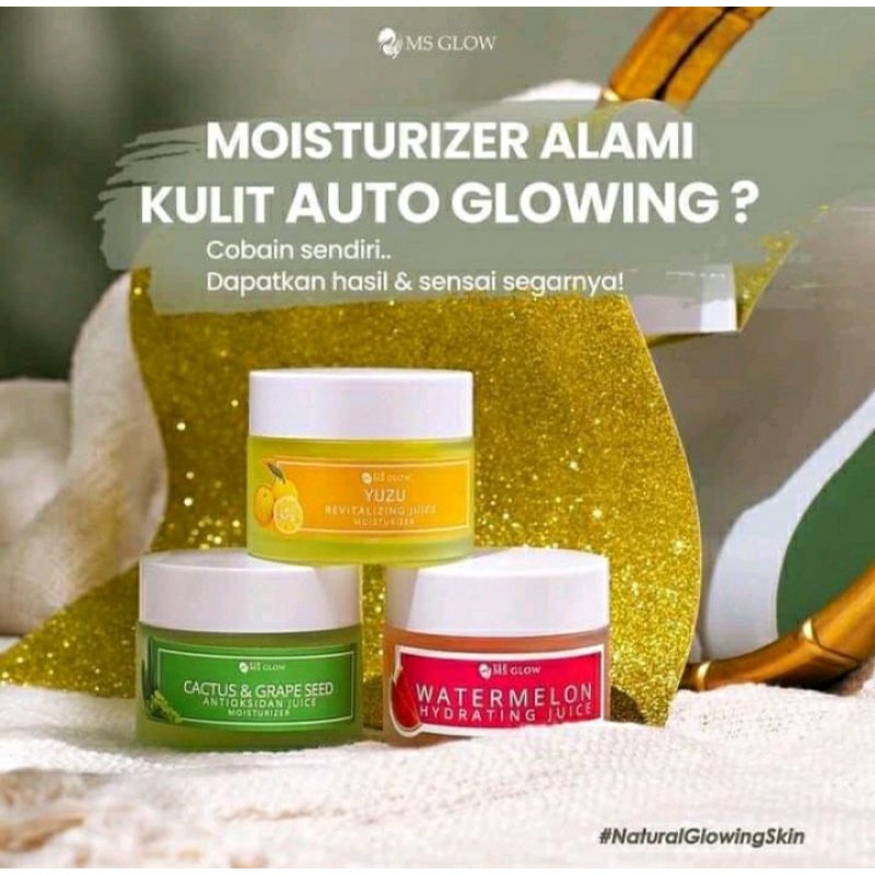 Jual Moisturizer Ms Glow, Yuzu, Watermelon, Cactus 100% Original ...