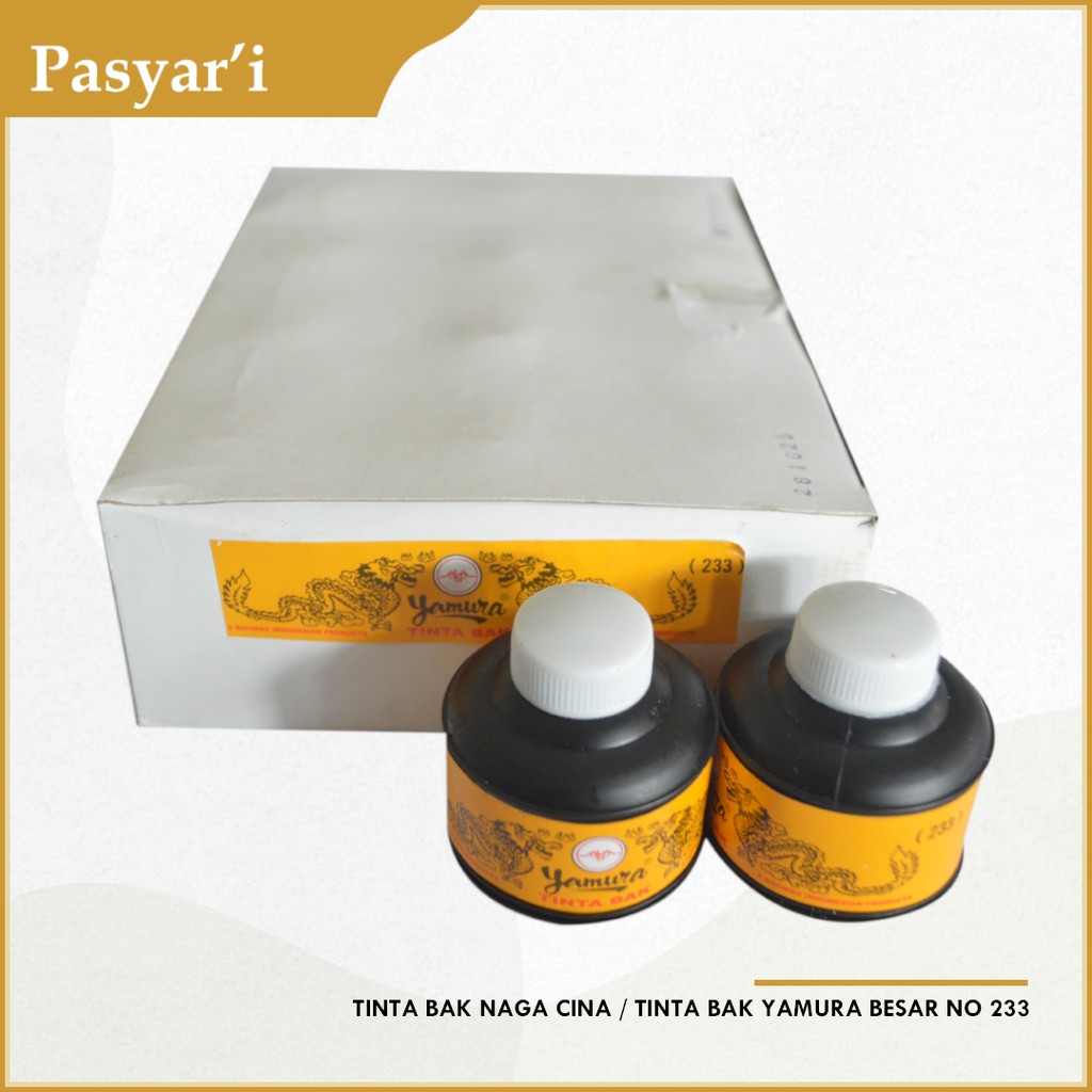 Jual Tinta Bak Naga Cina Tinta Bak Yamura Besar No 233 / 50 cc | Shopee ...
