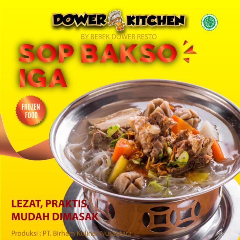 Jual Bebek Dower Frozen Food Sop Bakso Iga Instan Size S 1-2 Porsi 300 ...