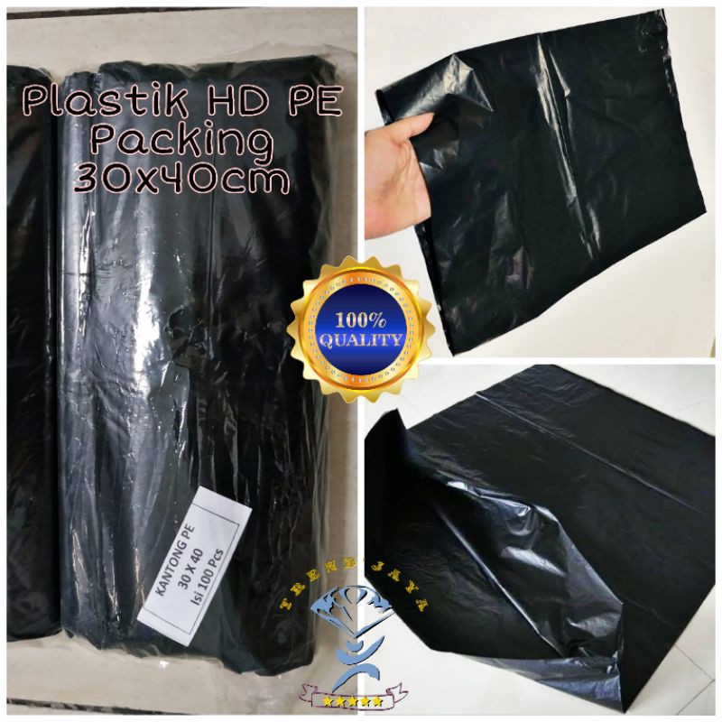 Jual plastik packing HD PE 30x40 cm isi 100 lembar / plastik sampah ...