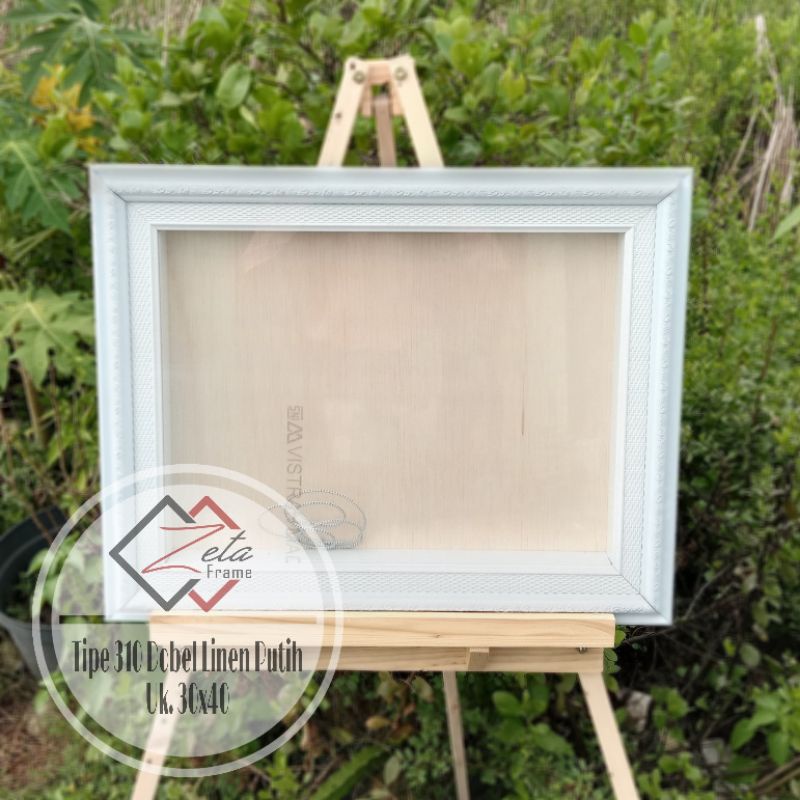 Jual Tipe 310 putih dobel linen uk. 30x40 - Pigura mahar ukir kecil uk ...