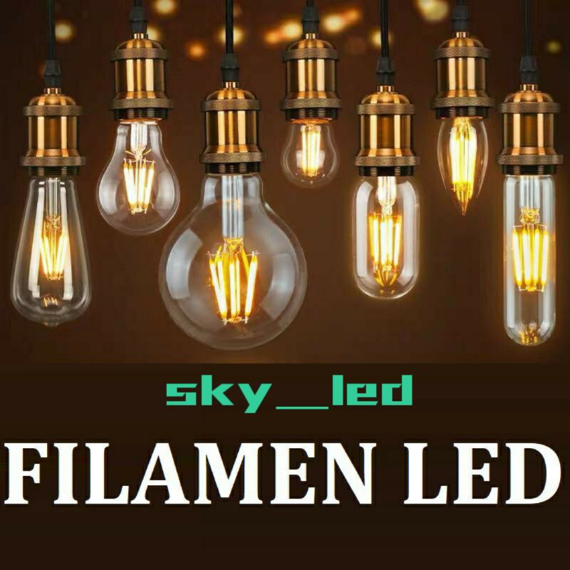 Jual LAMPU FILAMEN LED EDISON CAFE 4W ST64 G45 / 4 WATT / 2 WATT ...