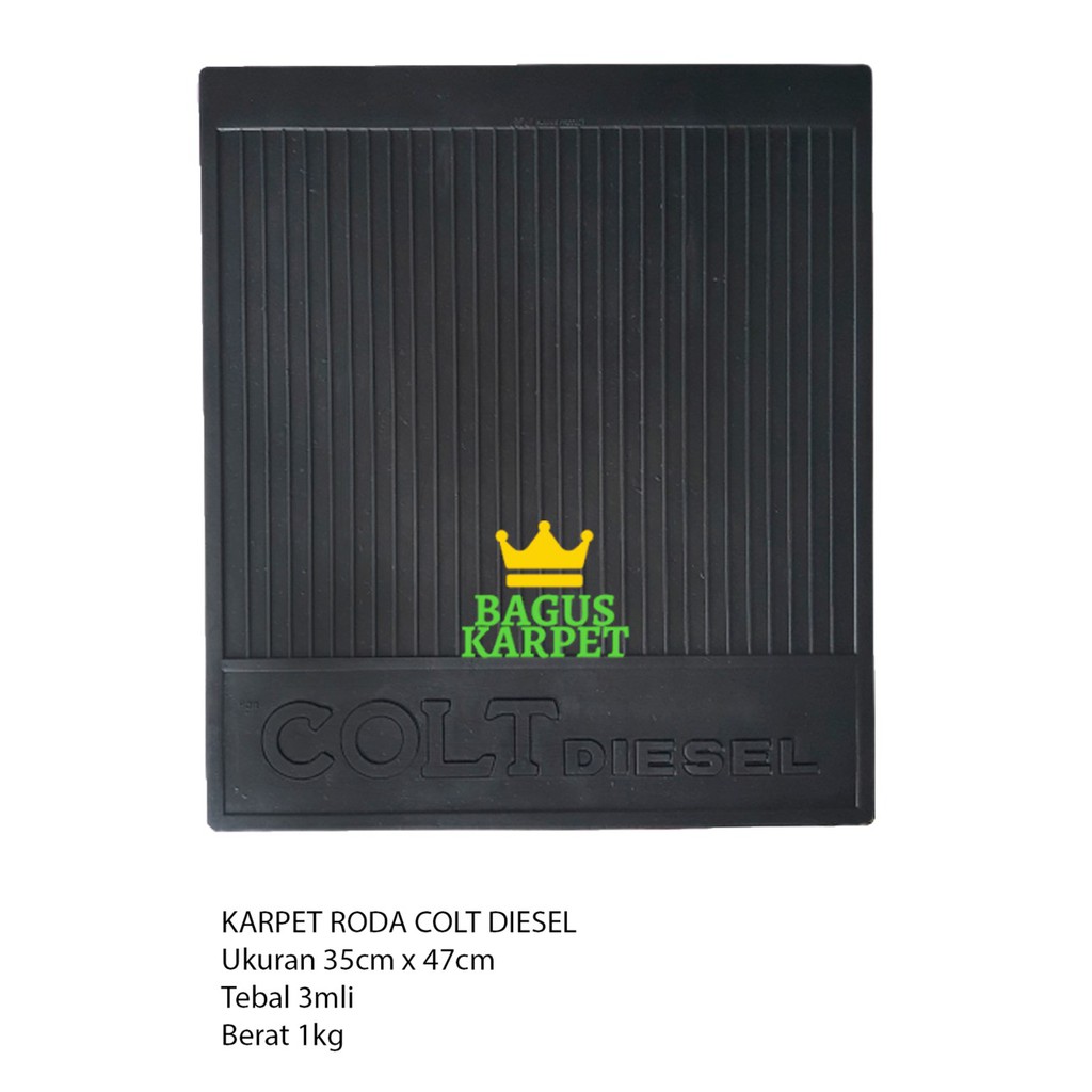 Jual Karpet Karet Roda untuk Mobil Colt Diesel Uk. 35 x 47 cm | Shopee ...