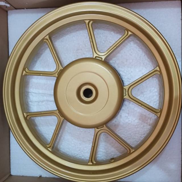 Jual Velg Racing Vario 110 dan Beat Fi warna gold dan white | Shopee ...