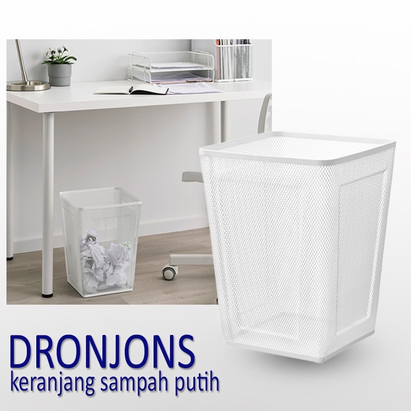 Jual DRONJONS Keranjang sampah / tempat sampah putih / trash can TONG ...