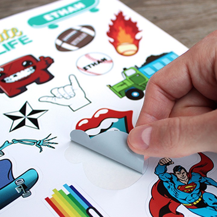 Jual Sticker Cutting Pola Cutting bentuk Cut Die & Kiss Cut bahan ...