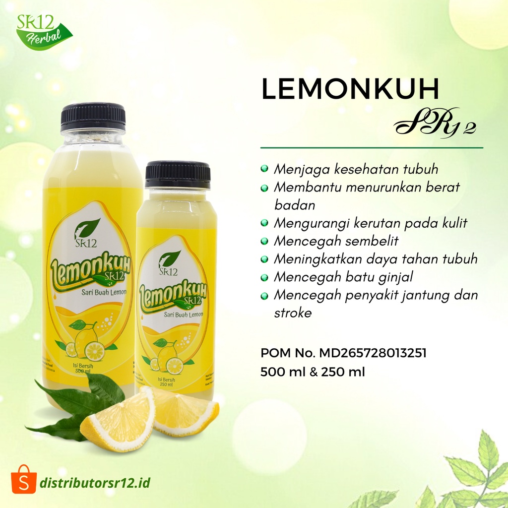 Jual Lemonkuh SR12 Sari Buah Lemon Asli Minuman Herbal Daya Tahan Tubuh ...