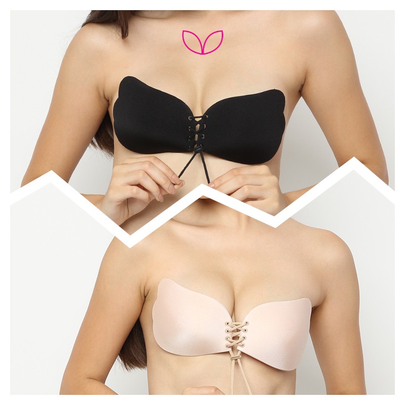 Jual Pluffyschoice Angel Bra Tali Push Up Free Bra Beha Bh Lem Tempel Wing Tanpa Tali Bahu ...