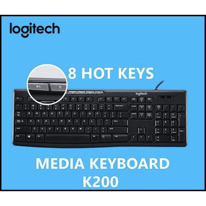 Jual Keyboard Logitech K200 Multimedia - Keyboard Multimedia Logitech ...