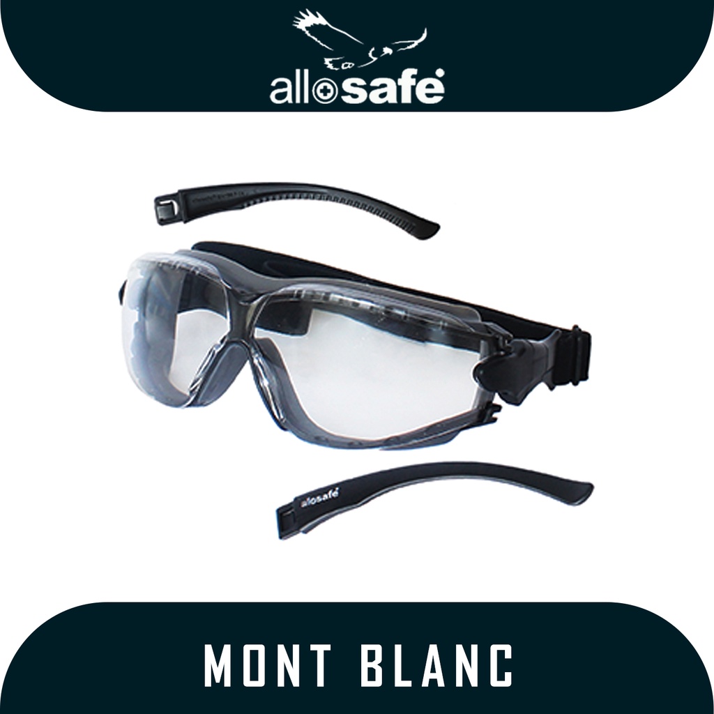Jual Kacamata / Safety Glasses Merk Allsafe Type Mont Blanc | Shopee ...