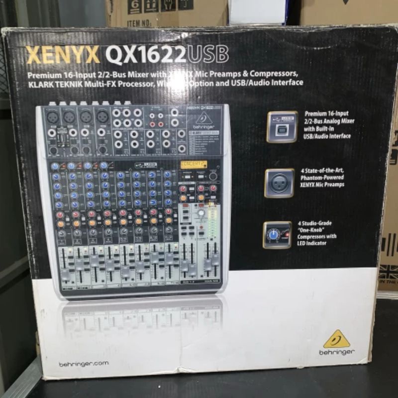 Jual BEHRINGER XENYX QX1622USB AUDIO MIXER | Shopee Indonesia
