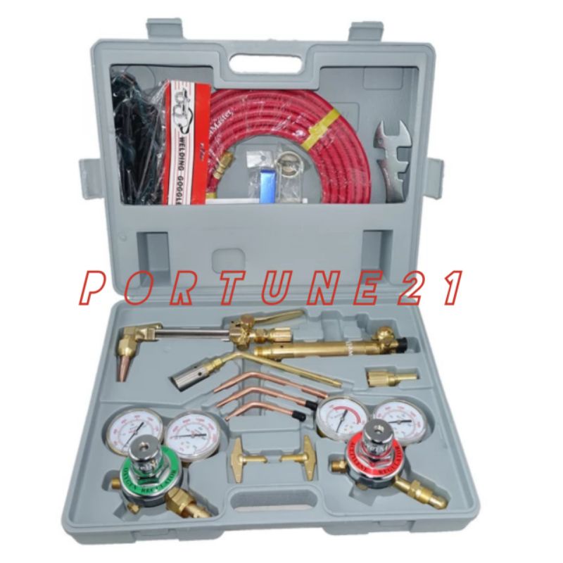 Jual PERLENGKAPAN LAS ACETYLINE WELDING CUTTING SET STANG LAS ASETILIN ...