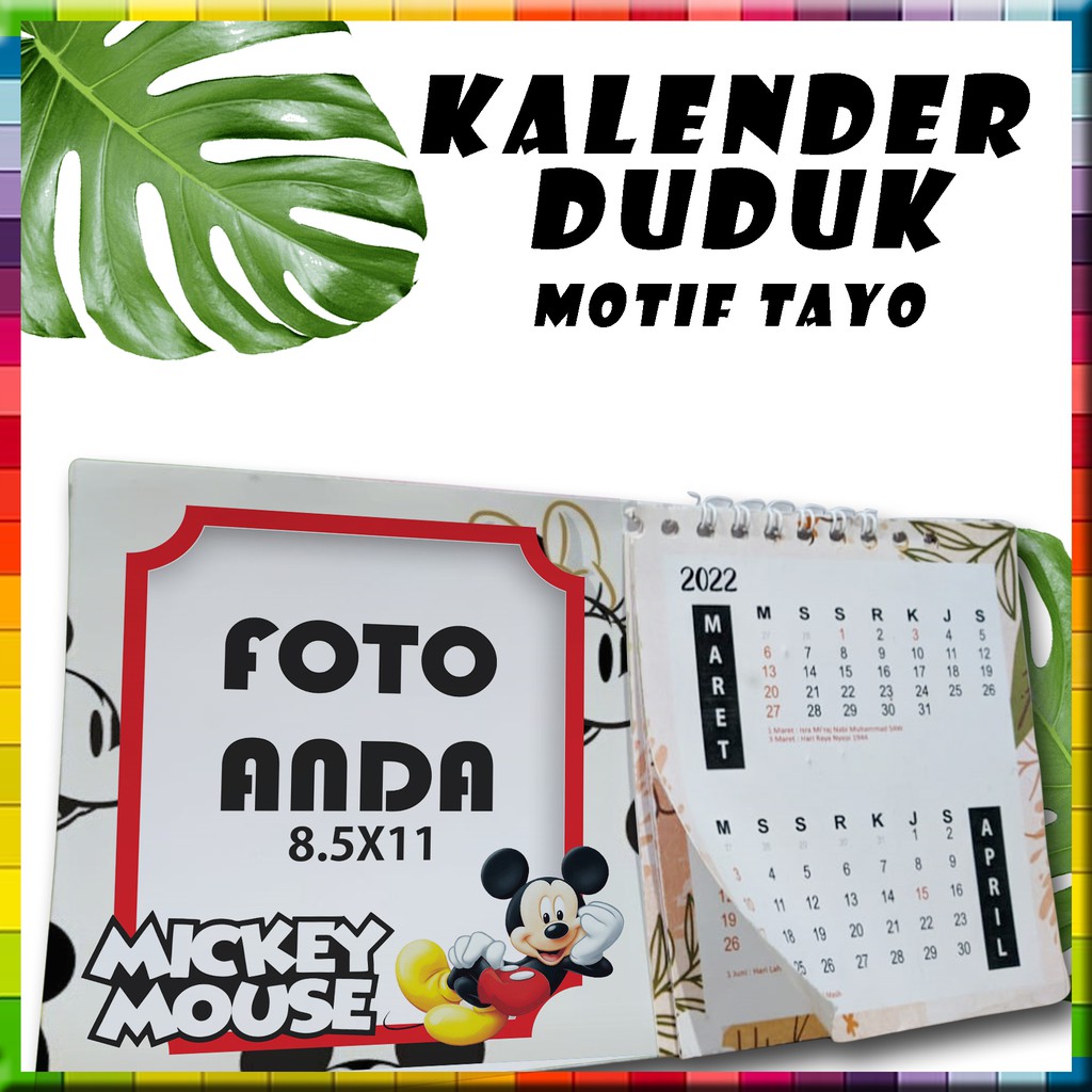 Jual Kalender Meja Kalender Duduk 2022 Motif Mikimouse | Shopee Indonesia