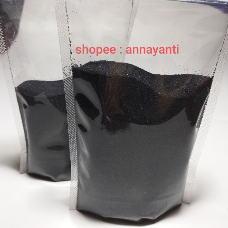 Jual Pasir Silika Hitam | Pasir Halus Hitam | Pasir craft | 500gram ...