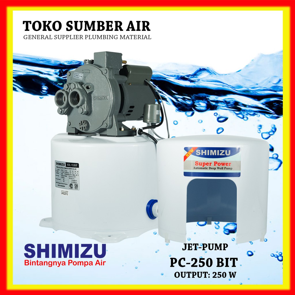 Jual JET PUMP SHIMIZU PC-250 BIT - POMPA SUMUR DALAM | Shopee Indonesia