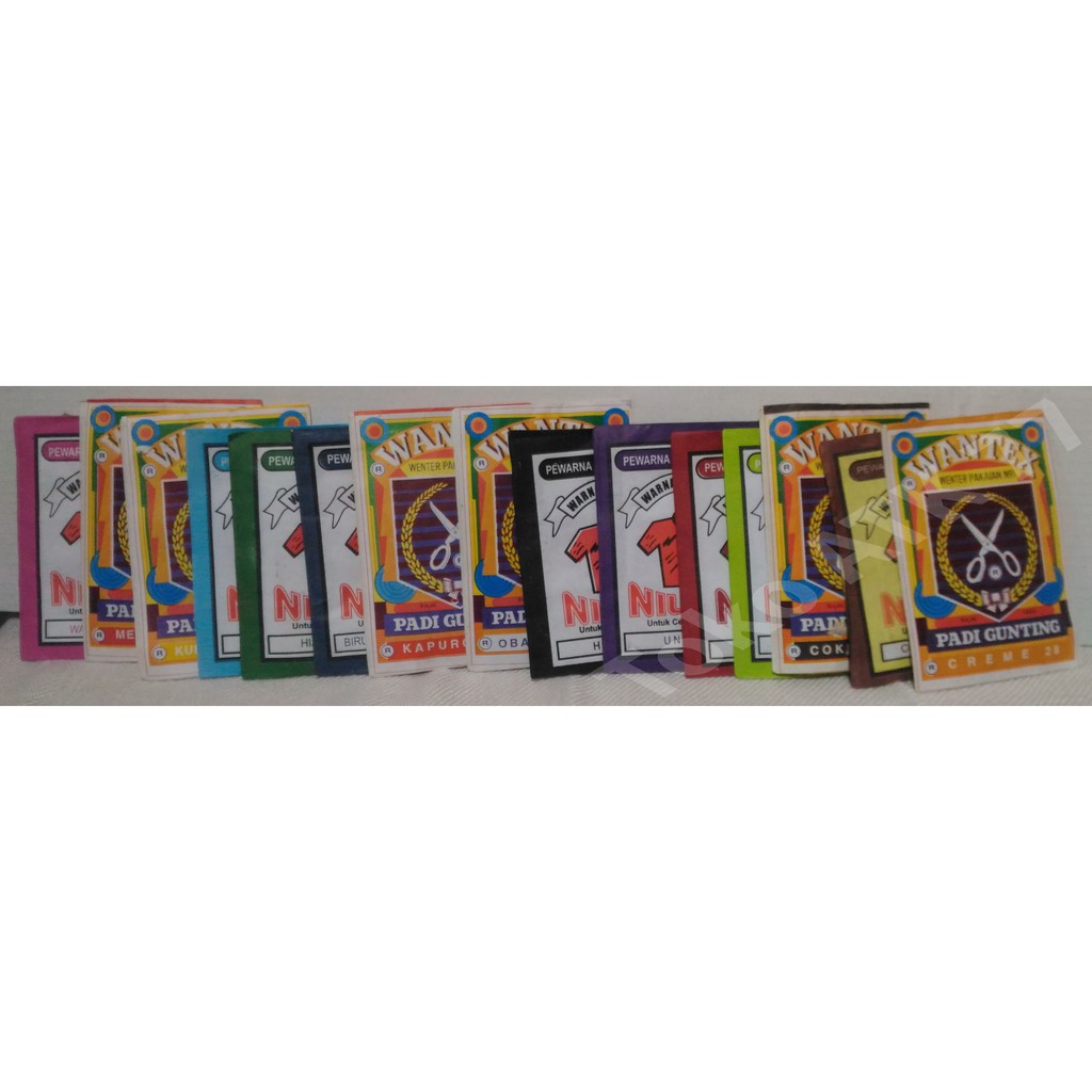 Jual Wantex Wenter Pewarna Perwarna Kain Textile abu-abu abu abu biru ...