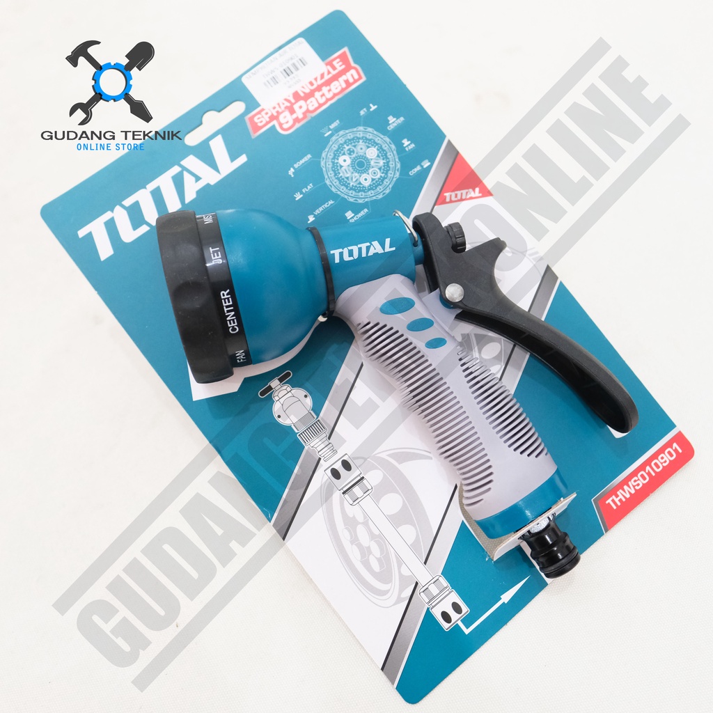 Jual Kepala Semprotan Air TOTAL THWS010901 / Garden Water Hose Gun ...