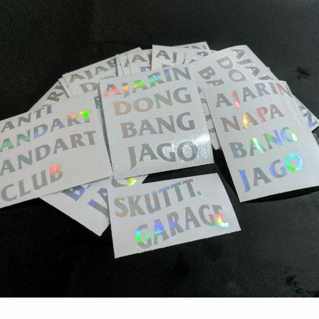 Jual 【10.10】 CUSTOM STIKER AJARIN DONG BANG JAGO / STICKER ASSC / BISA ...