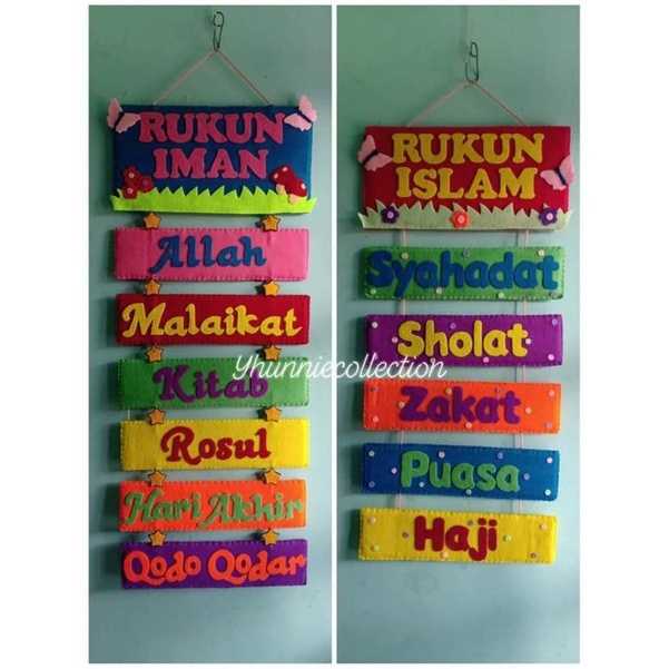 Jual Hanging wall rukun islam/rukun iman | Shopee Indonesia