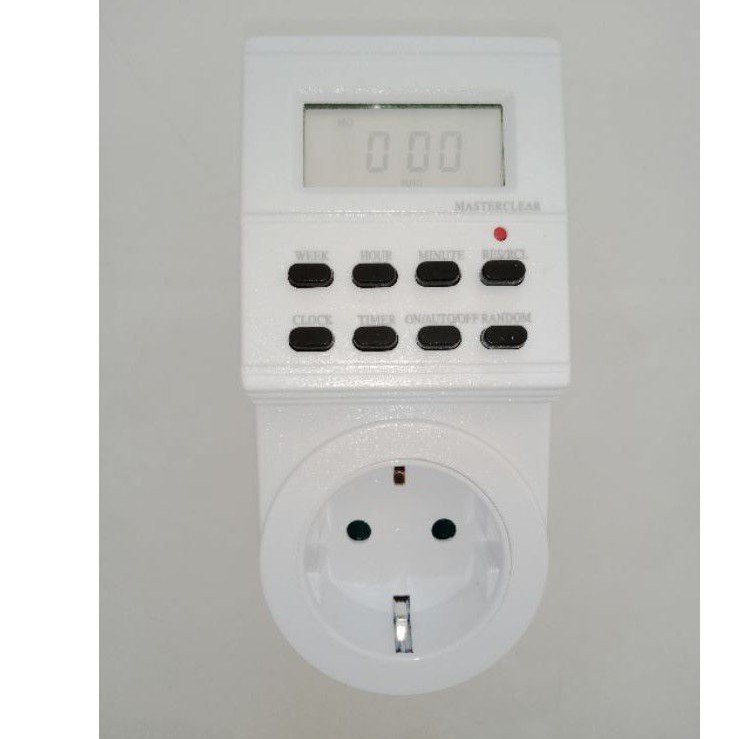 Jual Timer Stop Kontak Digital Harian / Mingguan 8 program On/Off ...