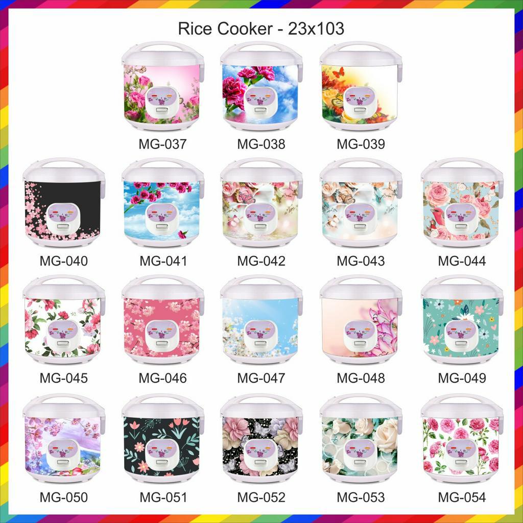 Jual STICKER MAGICCOM FLOWER/STICKER RICE COOKER MURAH UNIK/STIKER ...
