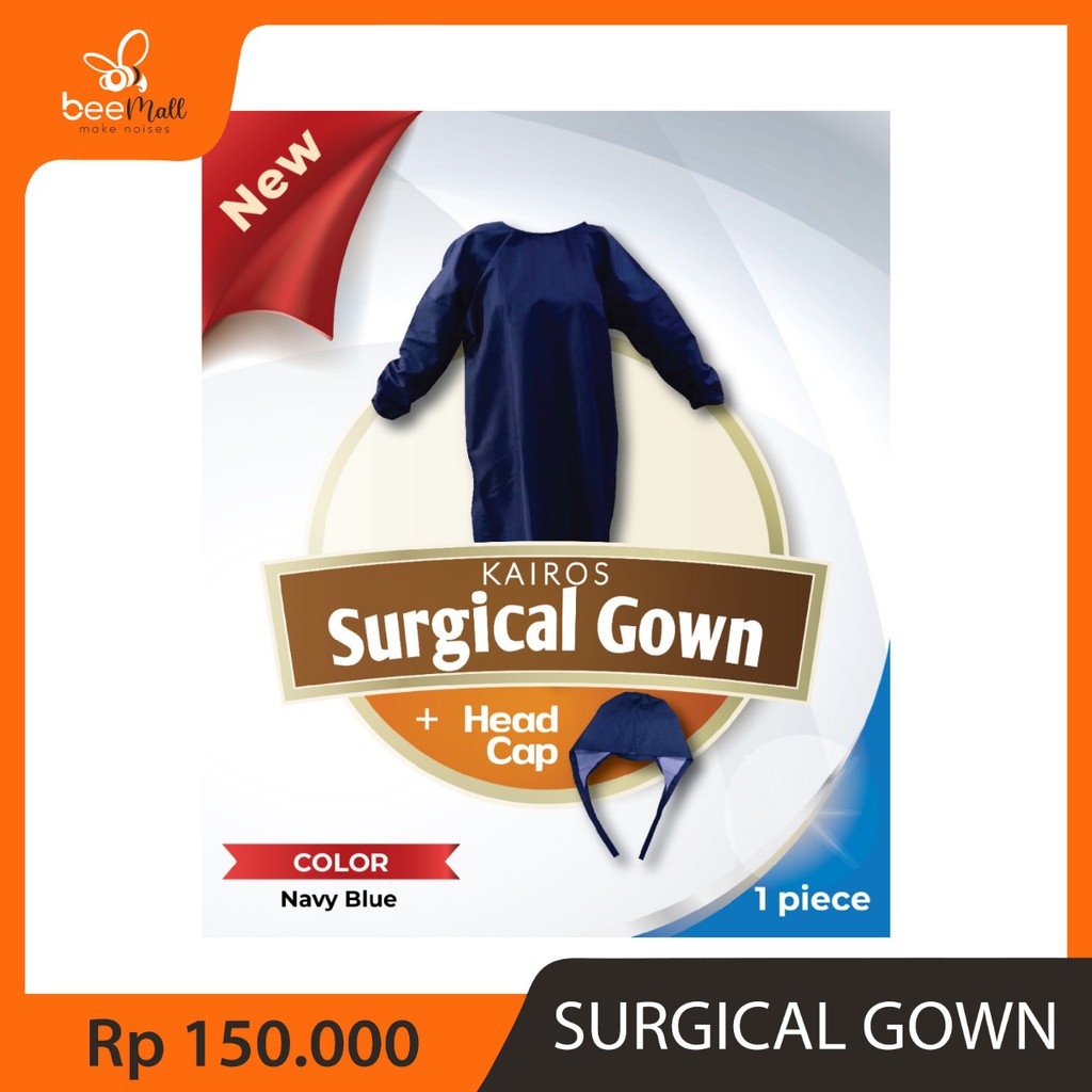 Jual SURGICAL GOWN+HEAD CAP | Shopee Indonesia