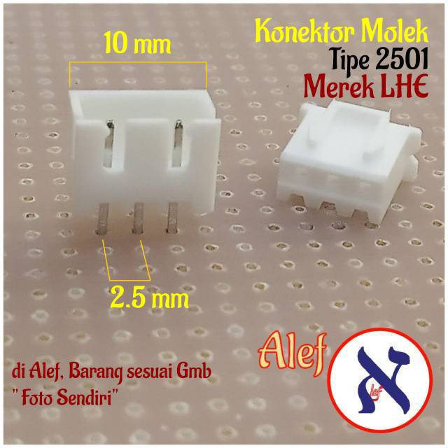 Jual 10Pasang Molek 3 Pin pitch 2.5 Socket soket Konektor XH A2501 LHE | Shopee Indonesia
