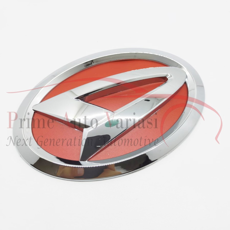 Jual Logo Emblem Mobil DEPAN BELAKANG MOBIL DAIHATSU MERAH - 14 CM ...