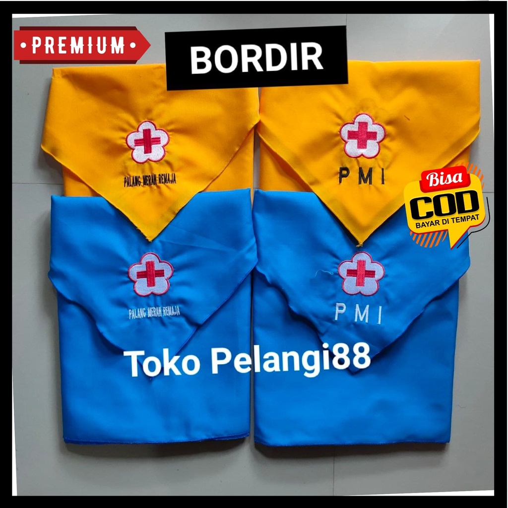 Jual Syal Slayer PMR PMI Madya Wira Kacu Hasduk Palang Merah PMI SD SMP ...