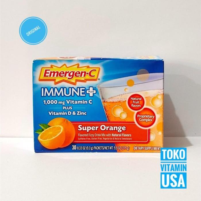 Jual Emergen C Immune Plus 1000mg Vitamin C vitamin D & zinc 30 packets ...
