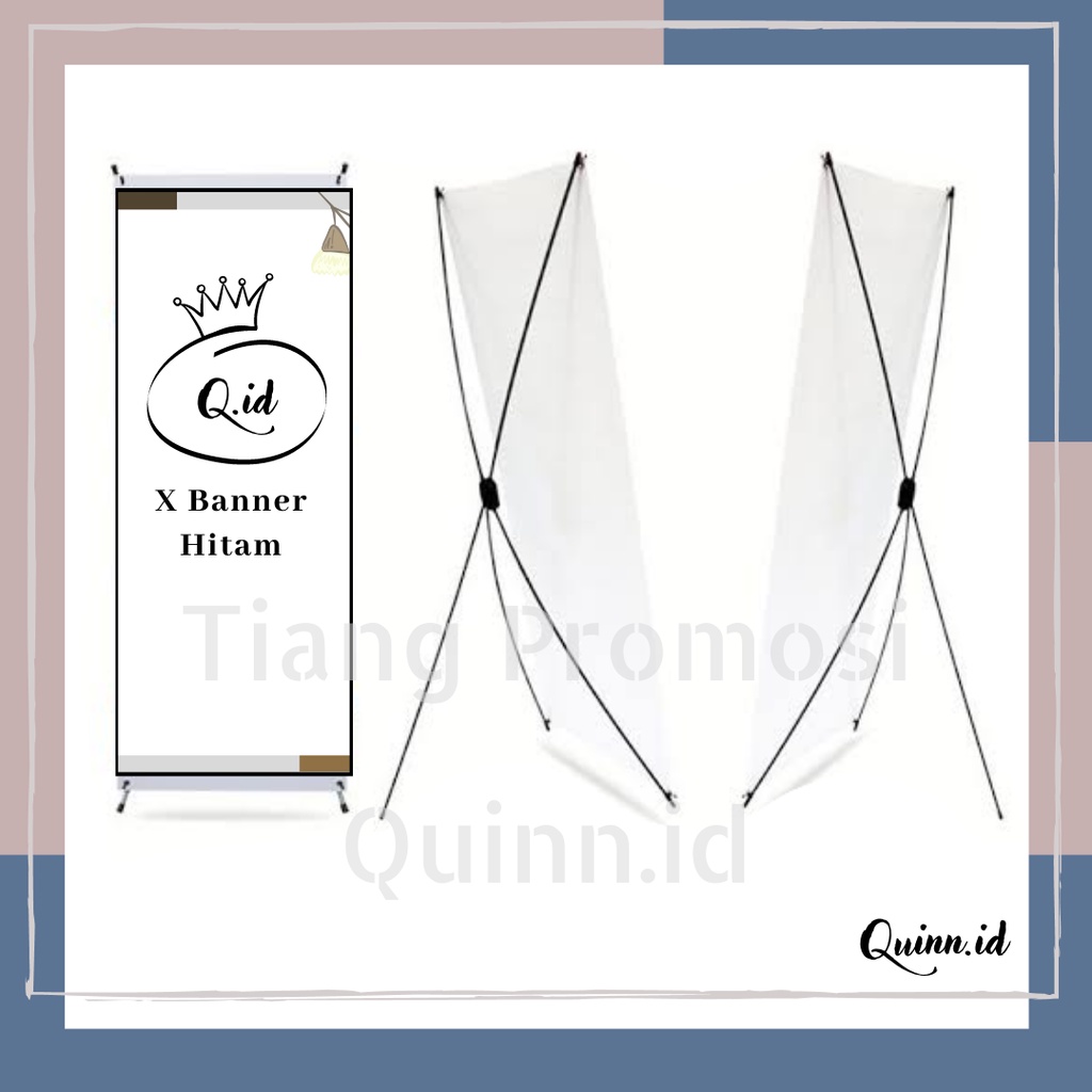 Jual X Banner Tiang Putih / X Banner Tiang Hitam / X Banner Display ...