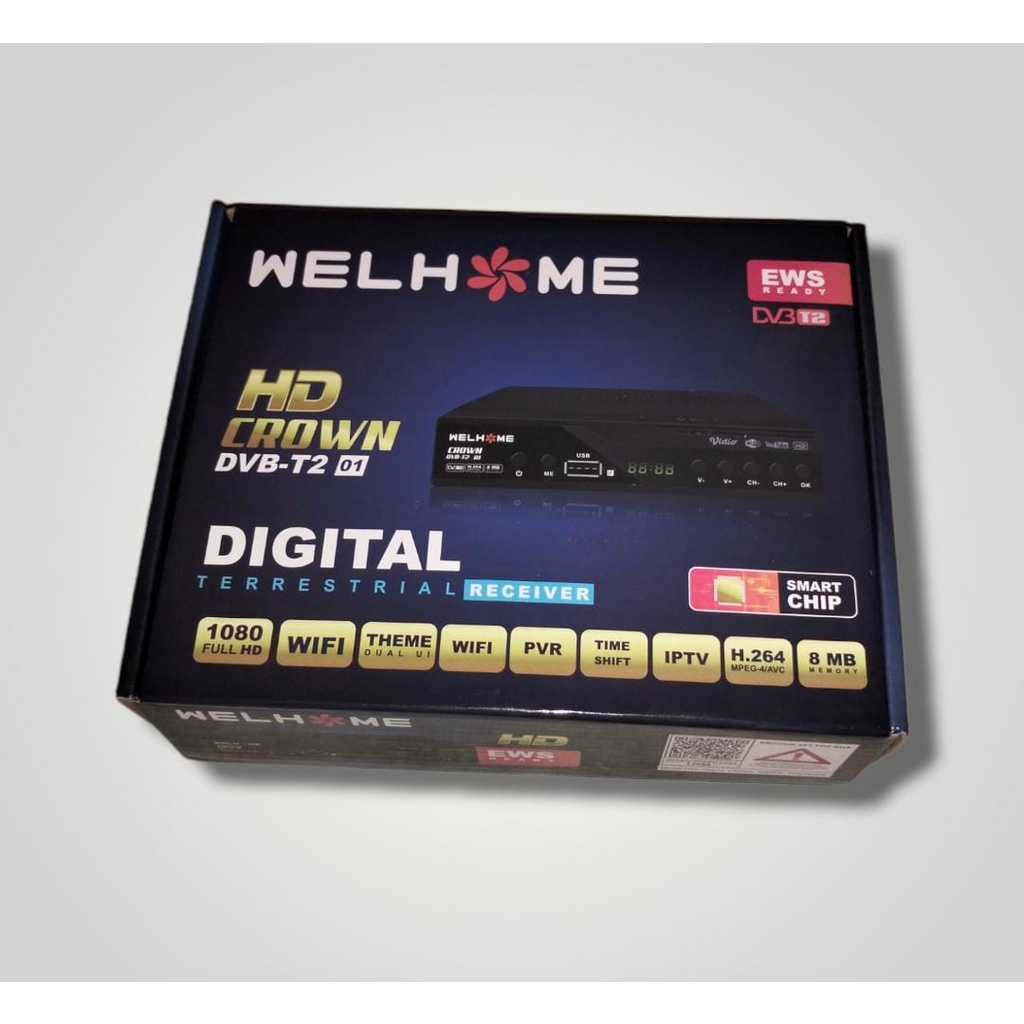 Jual Set Top Box STB WELHOME DVB T2 01 murah Garansi EWS | Shopee Indonesia