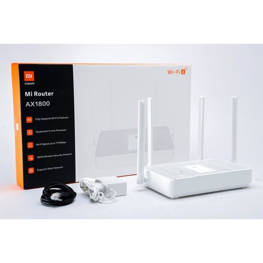 Jual Xiaomi Mi Router AX1800 Wi-Fi 6 2.4GHz 5GHz 1800 Mbps | Shopee ...
