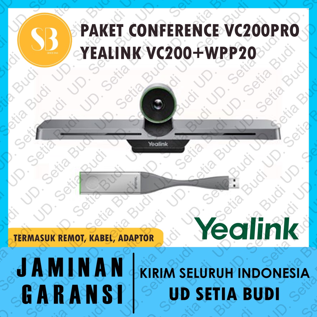 Jual Yealink VC200 Pro VC200 + WPP20 Paket Video Conference | Shopee ...