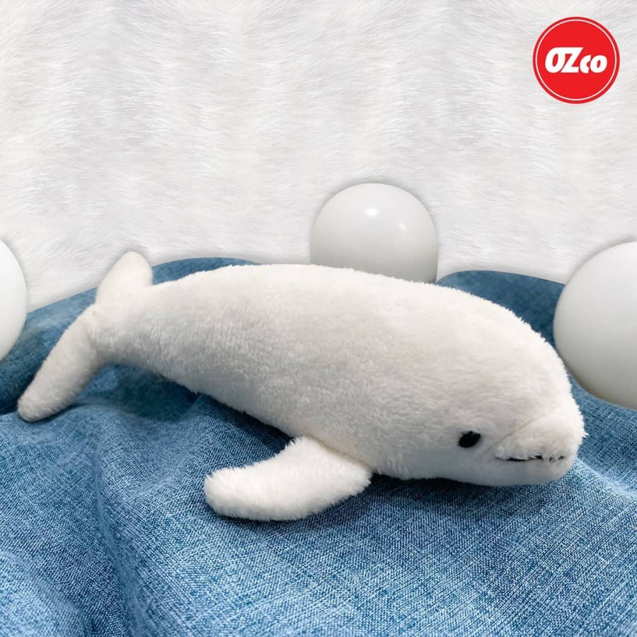 Jual Boneka Hewan Ikan Paus Beluga Whale Original OZco SOZ046 | Shopee ...