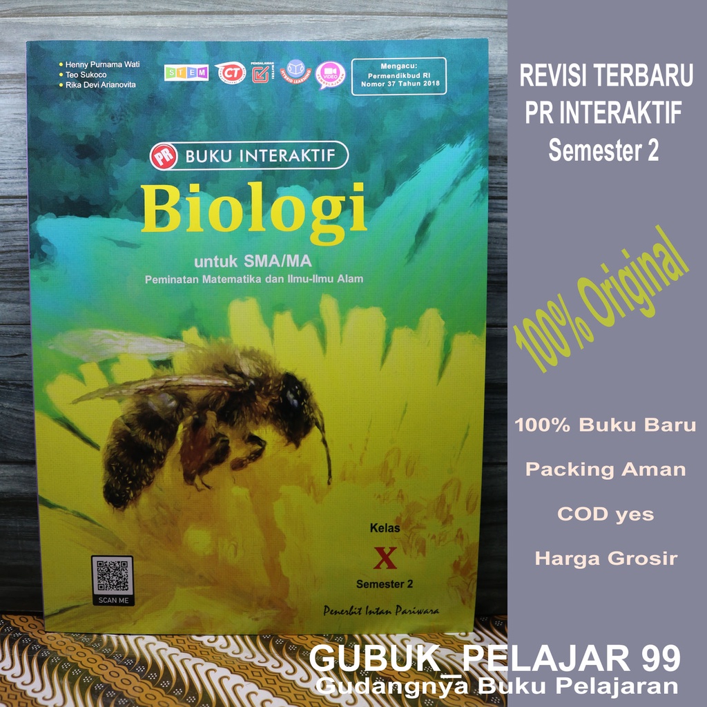 Jual PR INTERAKTIF BIOLOGI 10 Semester 2 SMA/MA Intan Pariwara Edisi HVS 2021-2022 | Shopee ...