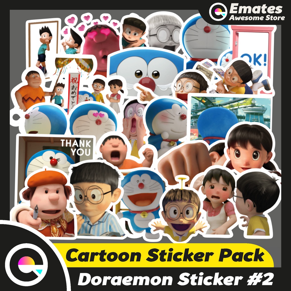 Jual [50pcs] Stiker Sticker Doraemon #2 Stiker Pack Aesthetic Laptop ...