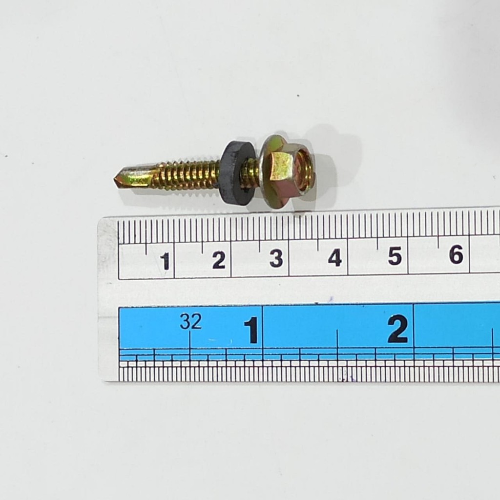 Jual Baut Roofing 12 x 30 / Mata Baut Ruping Baja Ringan 3 cm | Shopee ...