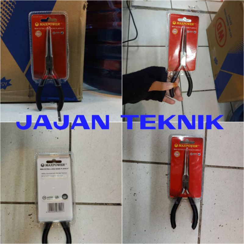 Jual Maxpower Tang Extra Panjang Lancip 4 inch / Tang Mini | Shopee ...
