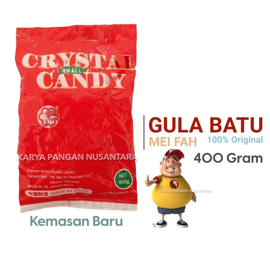 Jual GULA BATU MEI FAH LUMP ROCK SUGAR GULA KRISTAL ORIGINAL 400 GR ...