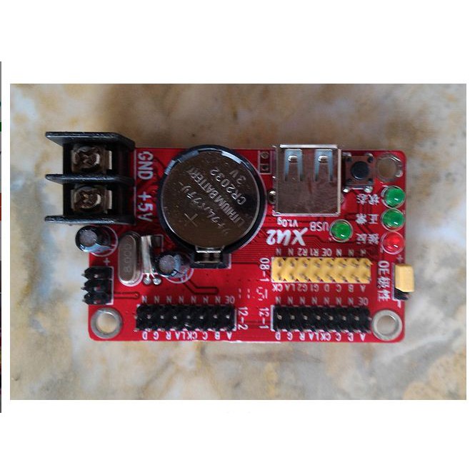 Jual XU2 USB LED Controller Card, Running Text Double Color, LED controller | Shopee Indonesia