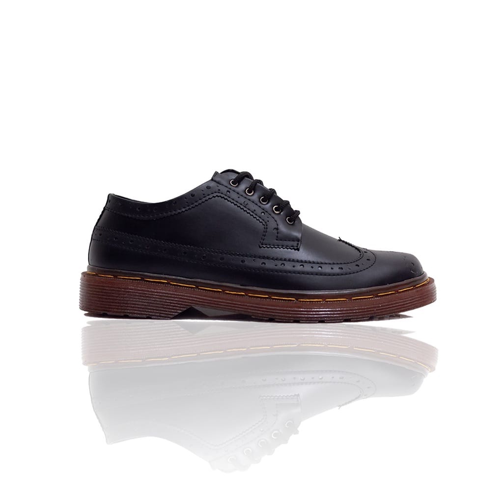Jual footwearculture - Sepatu Dokmart Full Black - Sepatu Pantofel Pria ...