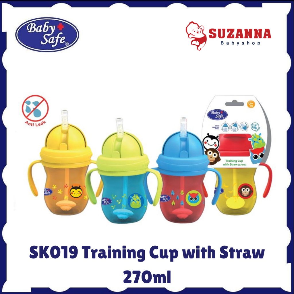 Jual Baby Safe _345s | Training Cup - With Straw, 270 ML SK019 | Shopee ...