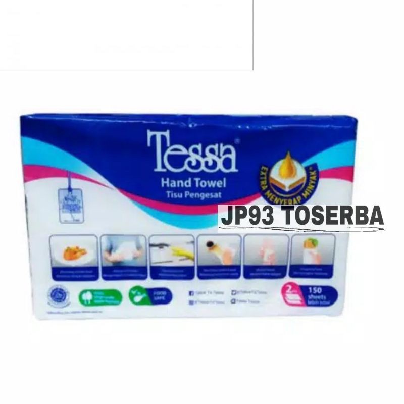 Jual Tisu Tessa Pengesat Putih Isi 150 2ply | Shopee Indonesia