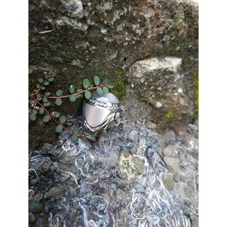 Jual emban ring monel handmade kombinasi doff pasir | Shopee Indonesia